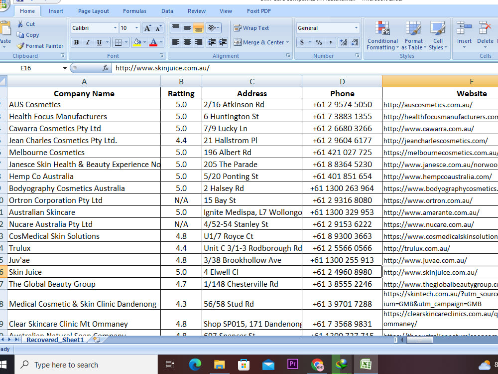 Data Entry, Lead Generation to Excel and All Typing/PDF Conversion | Upwork