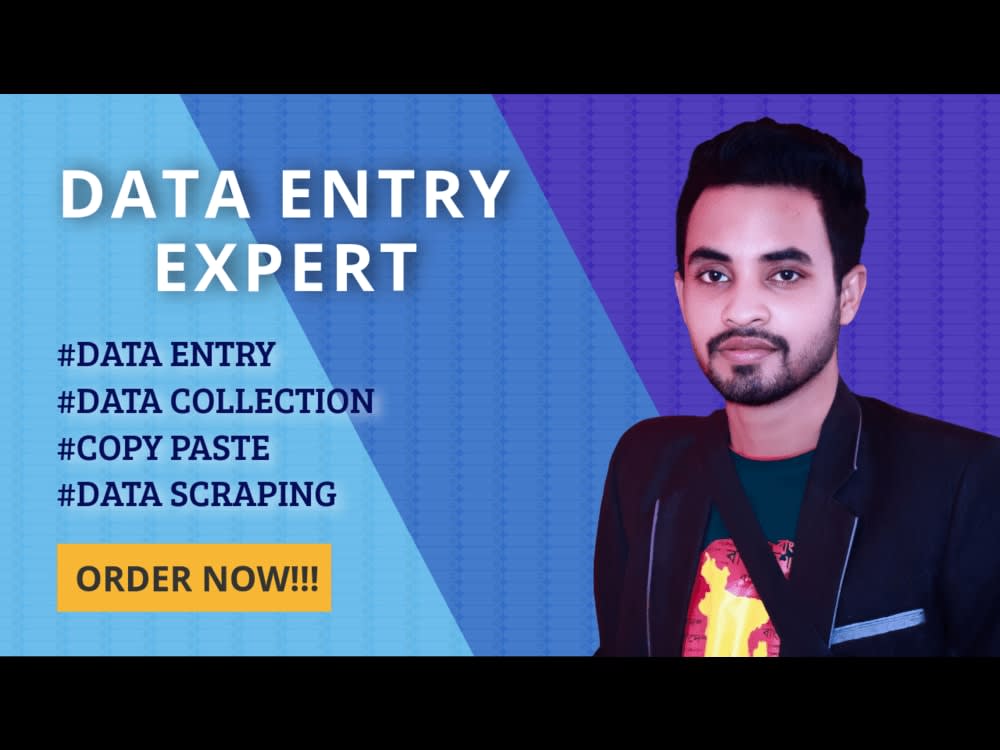 Accurate data entry, web research and copy paste from Me | Upwork