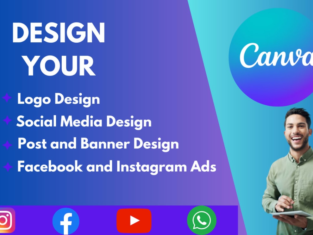 An attractive Canva design that is eye-catching to potential customers ...