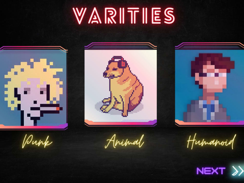 Best pixel NFT base and Traits for your collection | Upwork