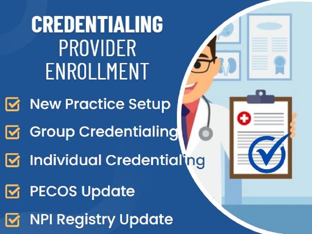 Credentialed with insurance and becoming a participating provider | Upwork