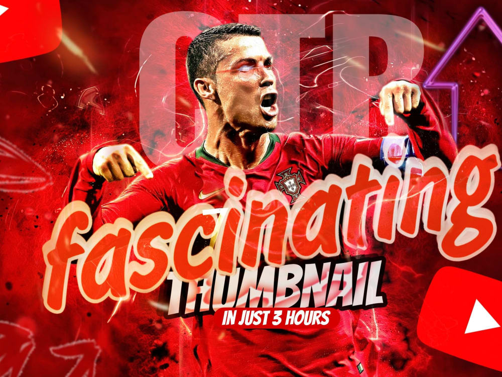 Attractive and CTR booster YouTube thumbnail | Upwork