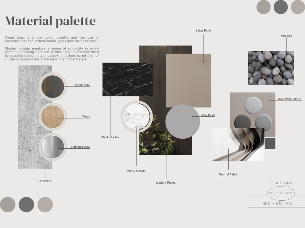 An amazing mood board that will highlight your interior project | Upwork