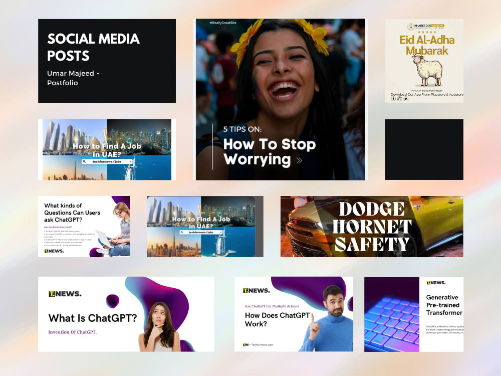 Social media posts designs for your social media pages | Upwork