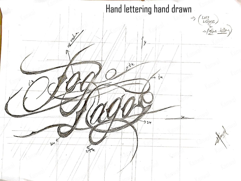 Custom luxury handwritten logo, signature, calligraphy, cursive design ...