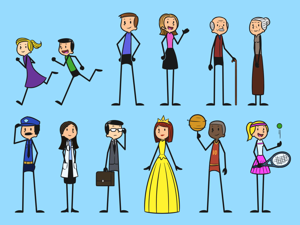 A scene/s of a unique Stick Figure | Upwork