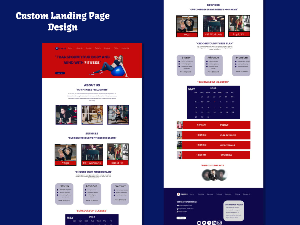 Responsive website design, landing page UI/UX design and web UIUX in ...