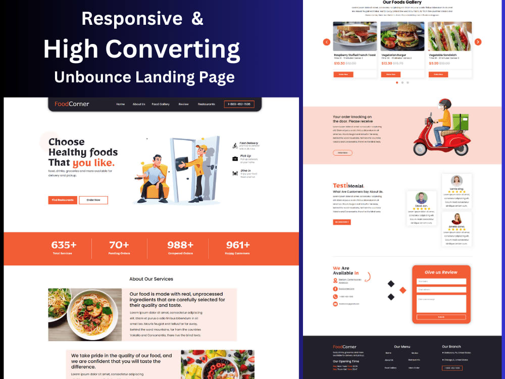 High Converting Unbounce Landing Page Design | Unbounce page | Unbounce ...