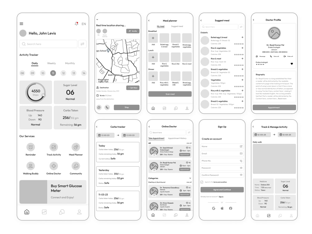 Figma mobile app wireframe and app UI design | Upwork