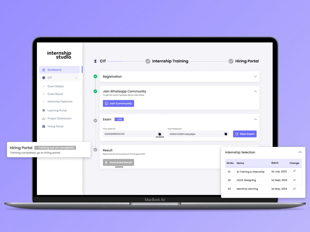 An intuitive web app design that's visually appealing and user-friendly ...