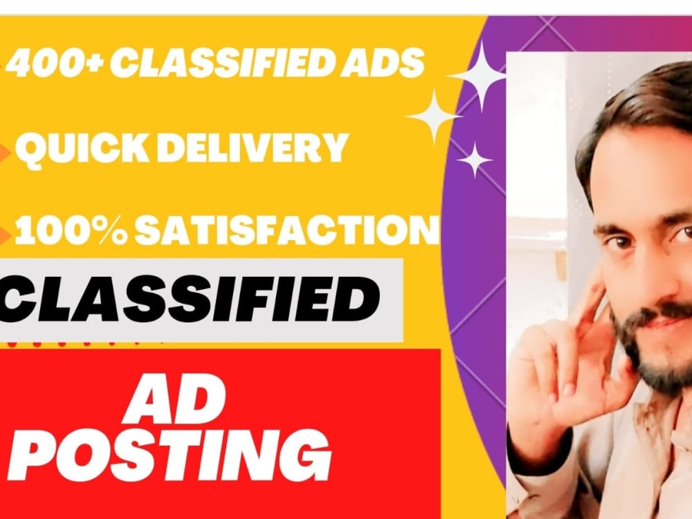 Get your ads on 100 classified ads website worldwide | Upwork