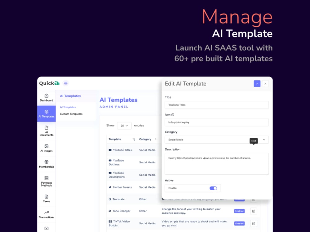 QuickAI OpenAI - ChatGPT - AI Writing Assistant and Content Creator as SaaS | Upwork
