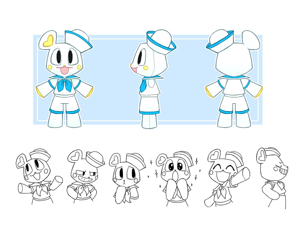 Character design and turnarounds/model sheets - humans, animals ...