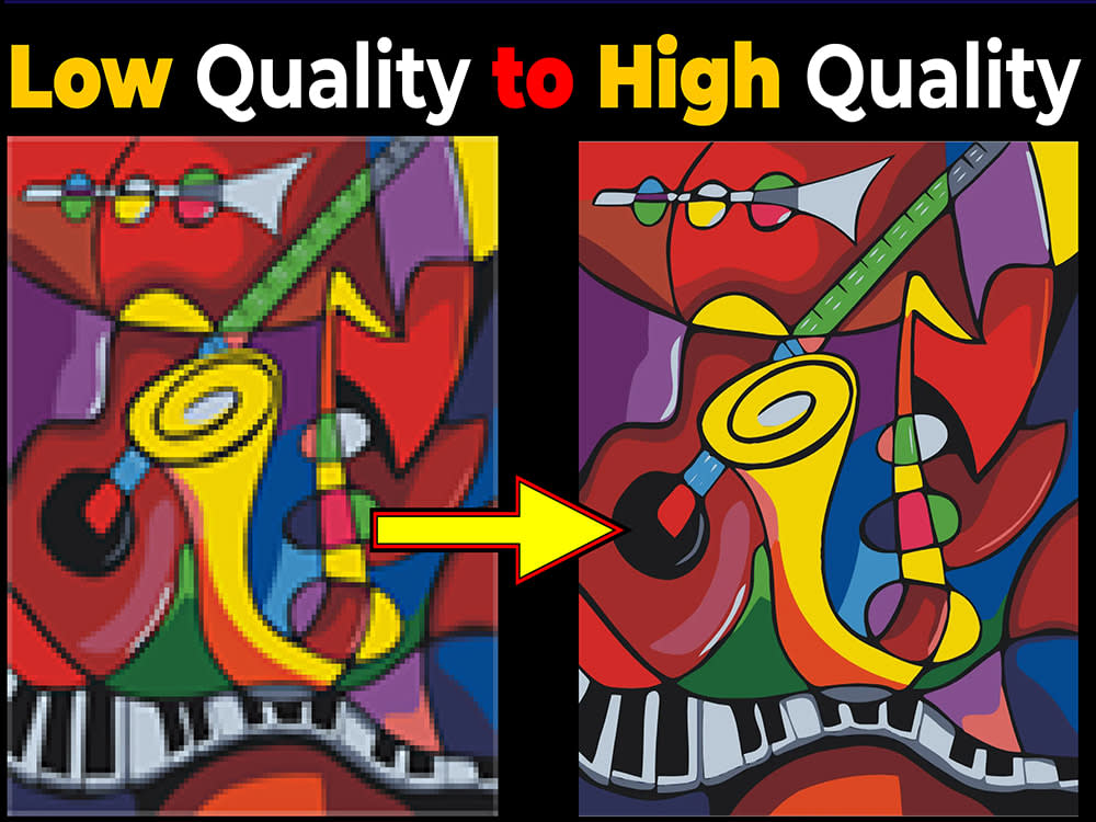Transform Low-Quality Painting Artwork and Canvas into High-Quality ...