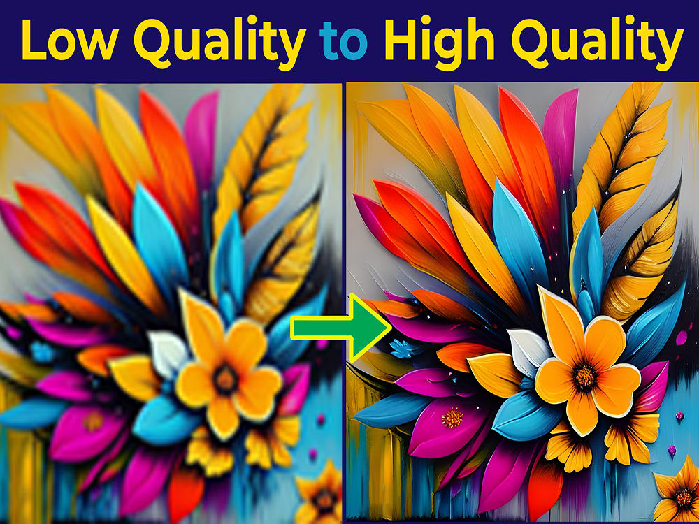 Transform Low-Quality Painting Artwork and Canvas into High-Quality ...