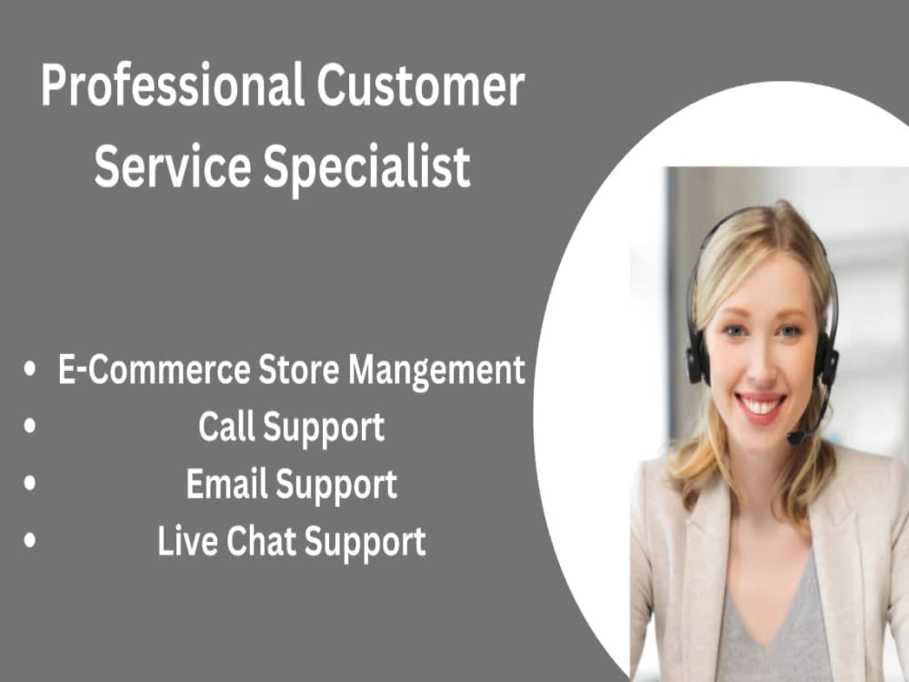 Customer service as a virtual assistant via email, live chat, and calls ...