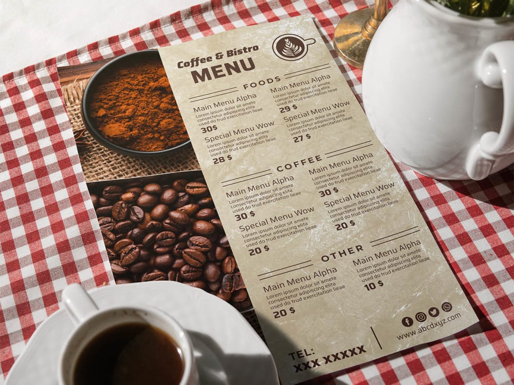 A high quality and stylish restaurant menu design | Upwork