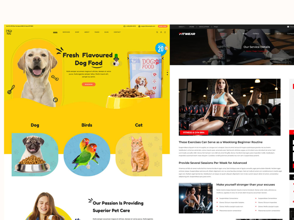 Stunning Website Ui Ux Design Shopify And Wordpress Ui Ux Templates