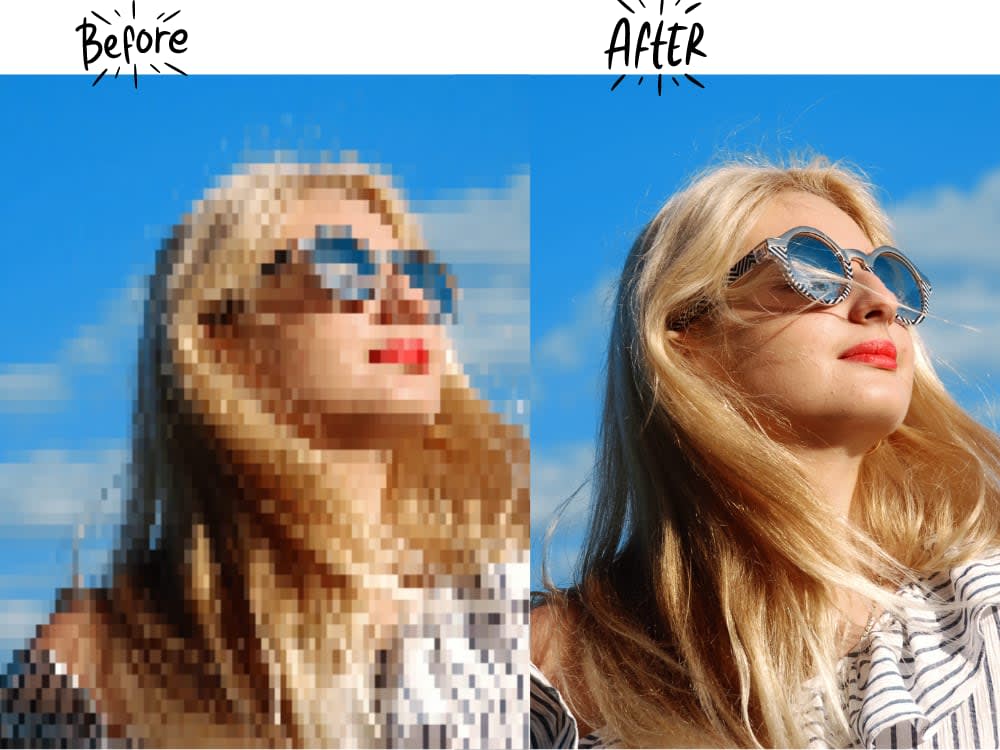 Fix blurry photo, improve image quality, enhance,image upscale ...