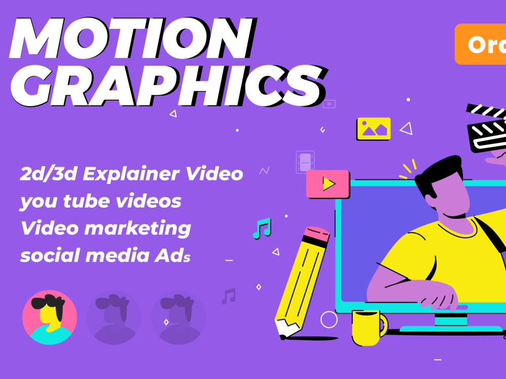 Motion graphics, 3d Logo intro, Explainer videos, 2d animations | Upwork