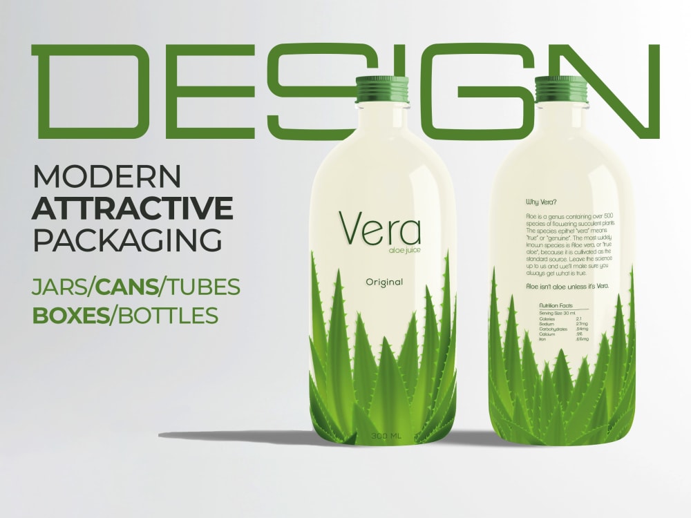 Professional and modern packaging design for your products | Upwork