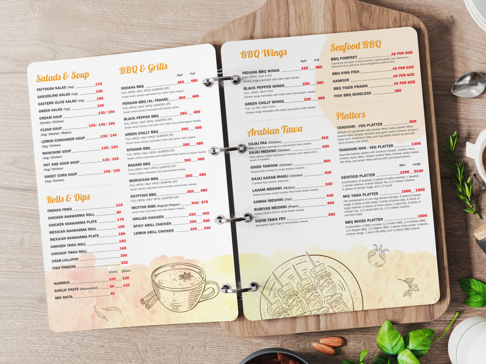 Captivating visuals and irresistible menus for cafés and restaurants ...