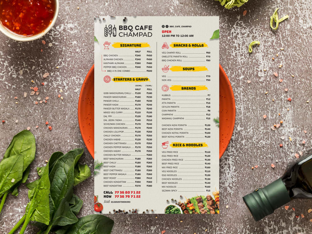 Captivating visuals and irresistible menus for cafés and restaurants ...