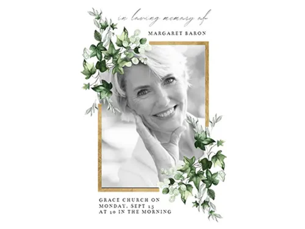 I will design funeral card and obituary design within 2 hours | Upwork