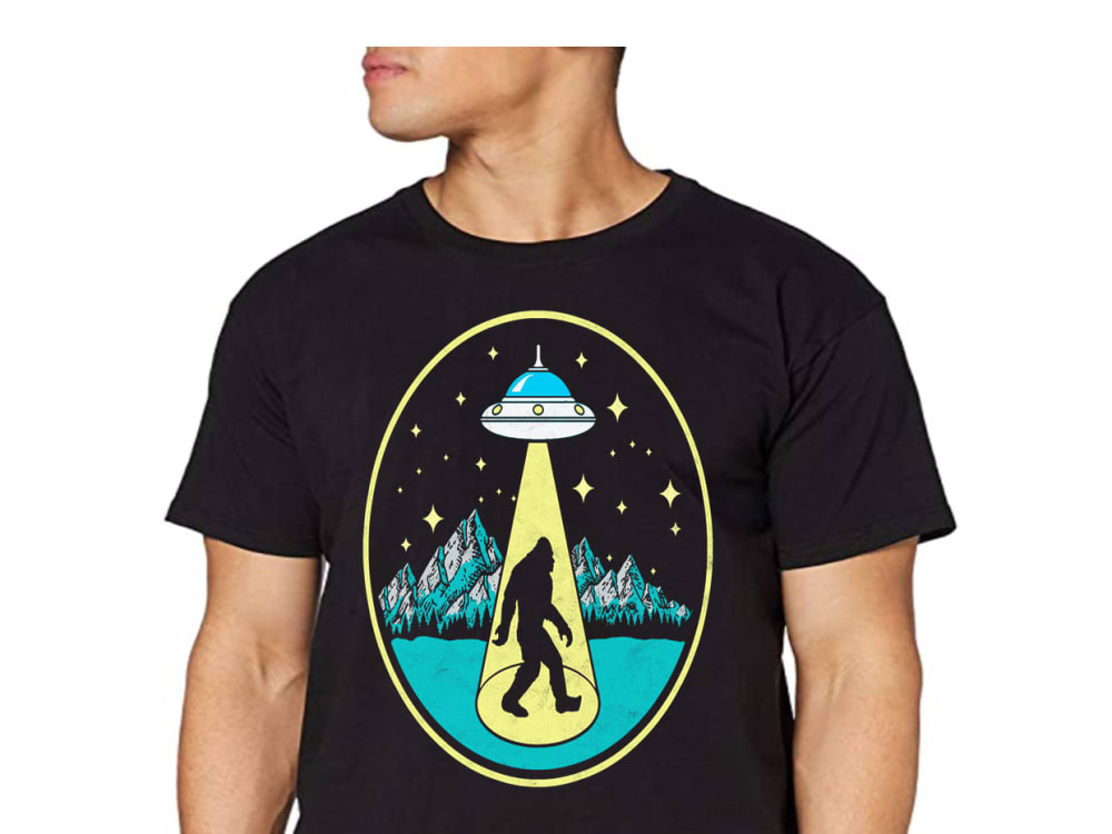 5 Print Ready Alien Tshirt Designs - Black Knocked Out For Black Shirts ...
