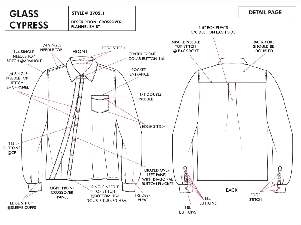 A Factory Ready Tech pack for your Clothing Line | Upwork