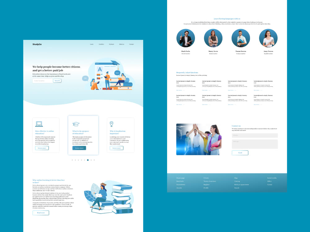 Visually appealing Website Design | Landing Page | Figma | Webflow | Upwork