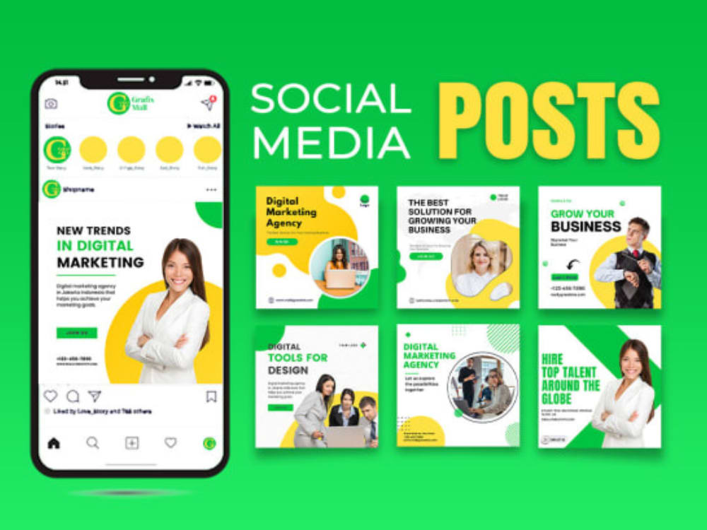 An Attractive Social Media Design, Pinterest, Instagram, Facebook etc ...