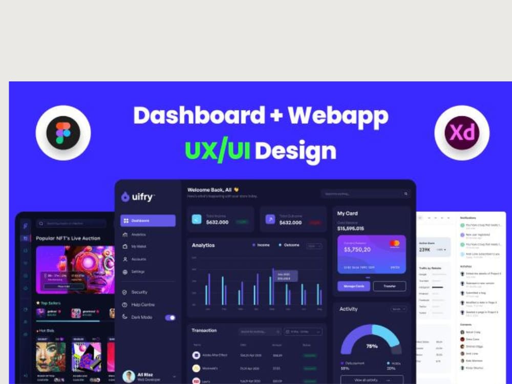 Responsive website UI/UX design, web UI or landing page UI design in ...