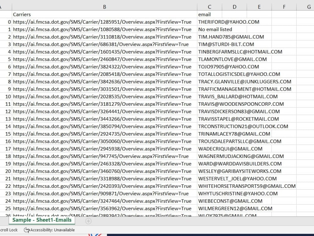 Scraped data from the website of your choice | Upwork
