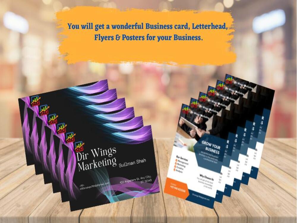 A wonderful Business card, Letterhead, Flyers & Posters for your ...