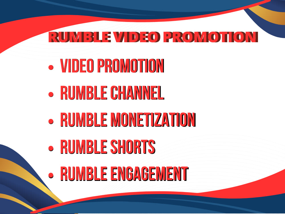 Rumble video promotion, rumble channel monetization | Upwork