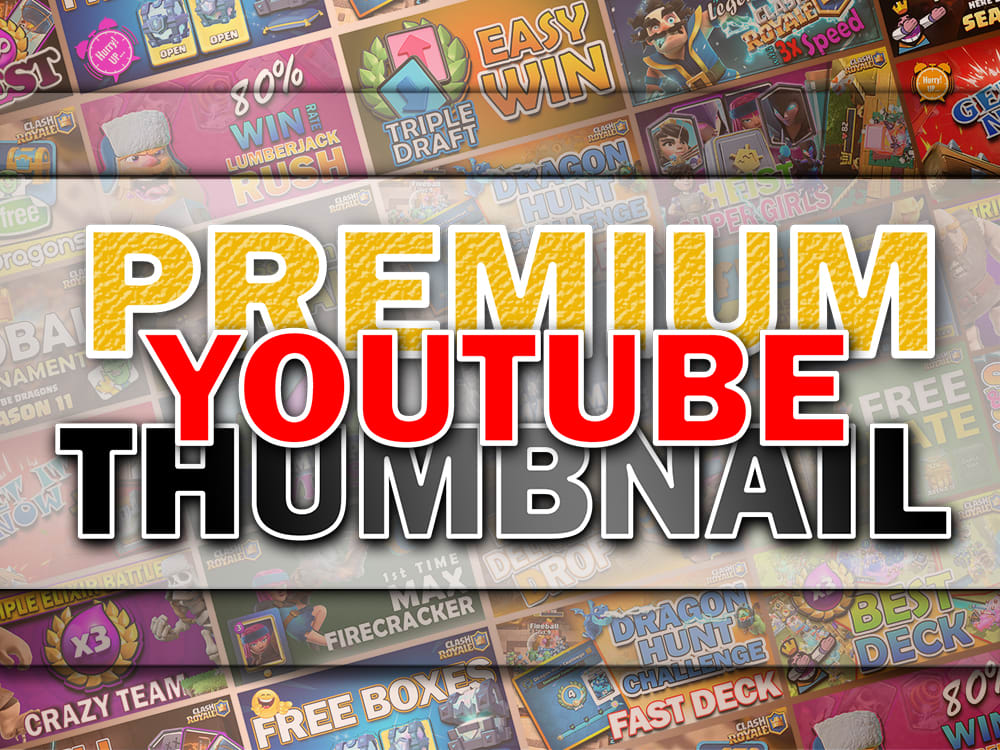 High CTR effective thumbnail designs for YouTube Videos | Gaming | Upwork