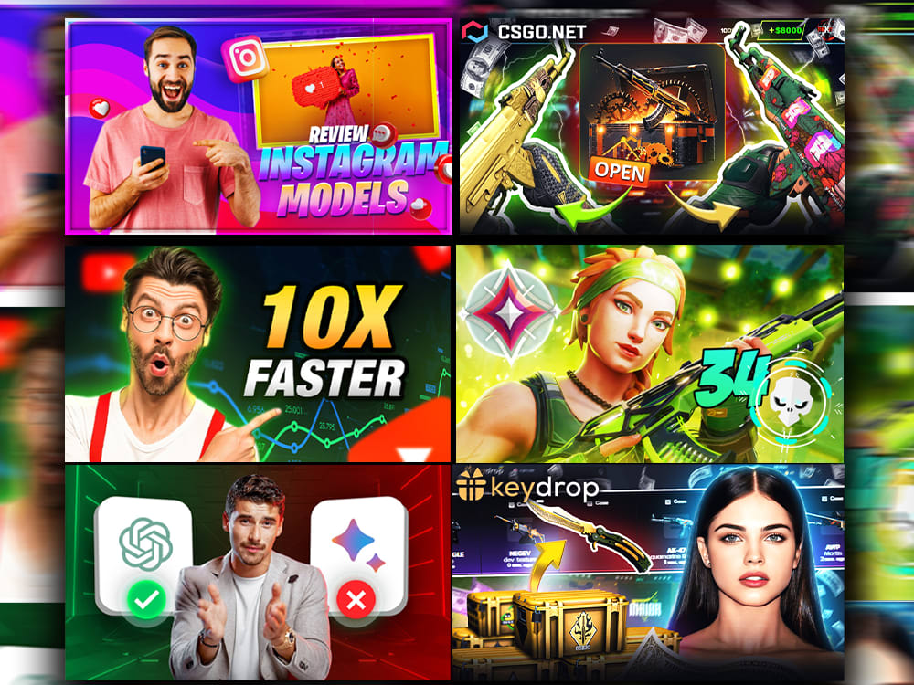 Thumbnail designer for Youtube | Upwork