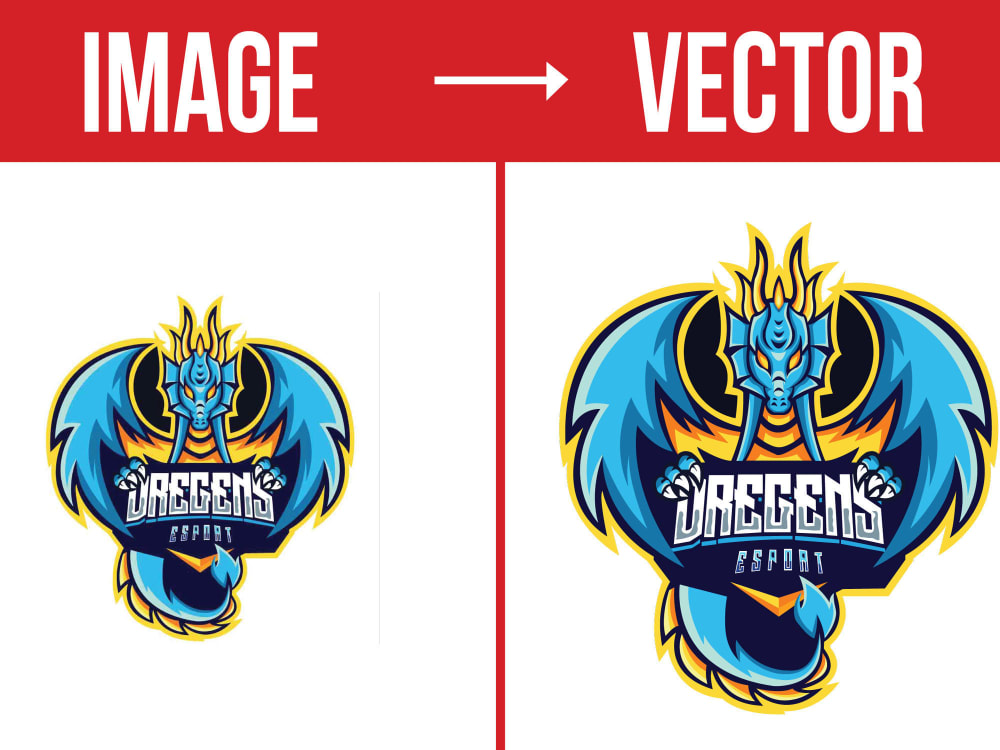 Vectorize, trace, redraw, or convert any image or logo to a vector | Upwork