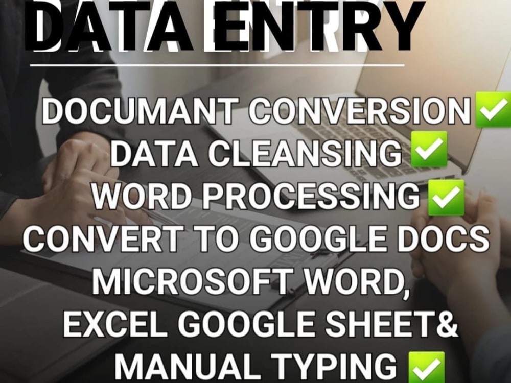 Appropriate and professional Data Entry. | Upwork