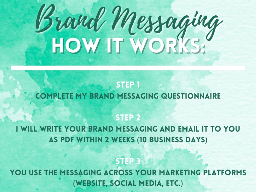 Customized Brand Messaging PDF For Your Business | Upwork
