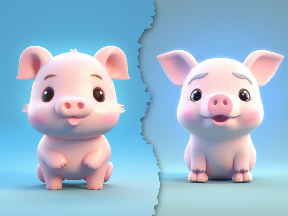 Cute chibi 3d character modeling, animal, and cartoon | Upwork