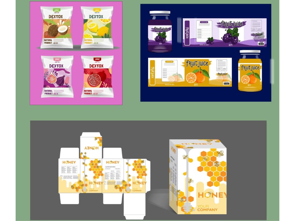 Fantastic Food packaging and lable designs | Upwork
