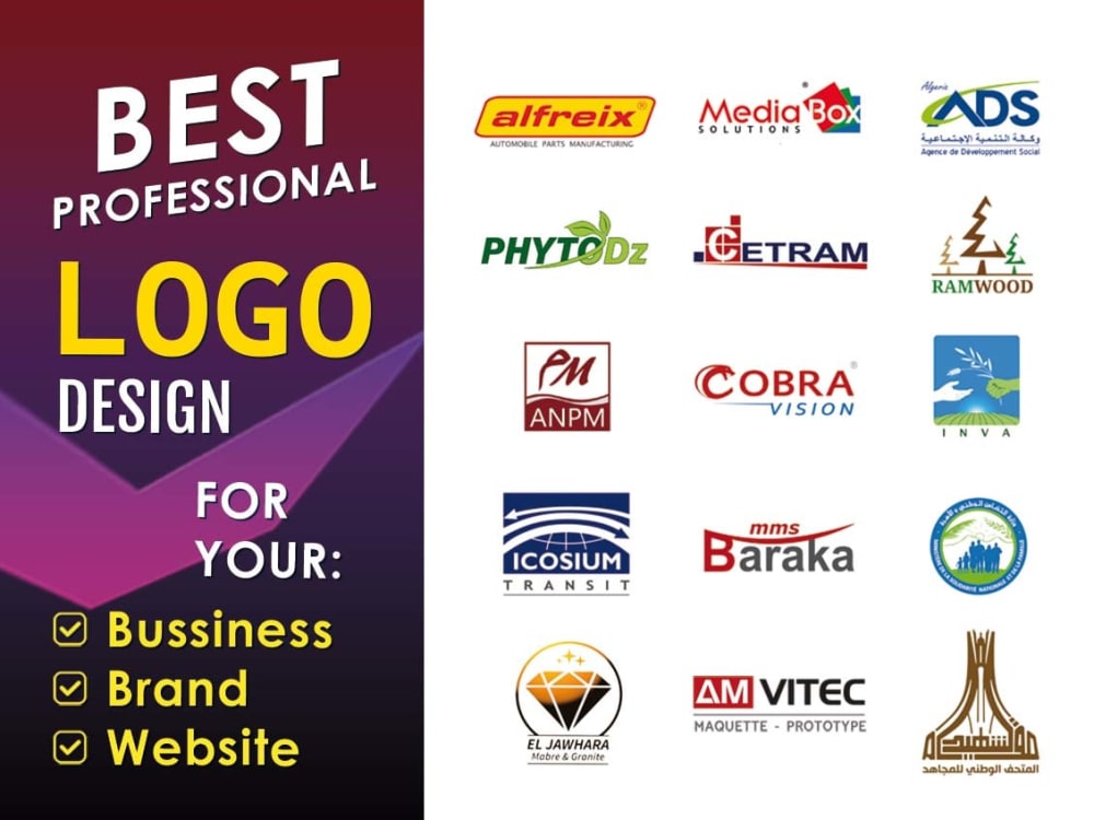 , a clean logo that reflects your brand image and your visual identity ...