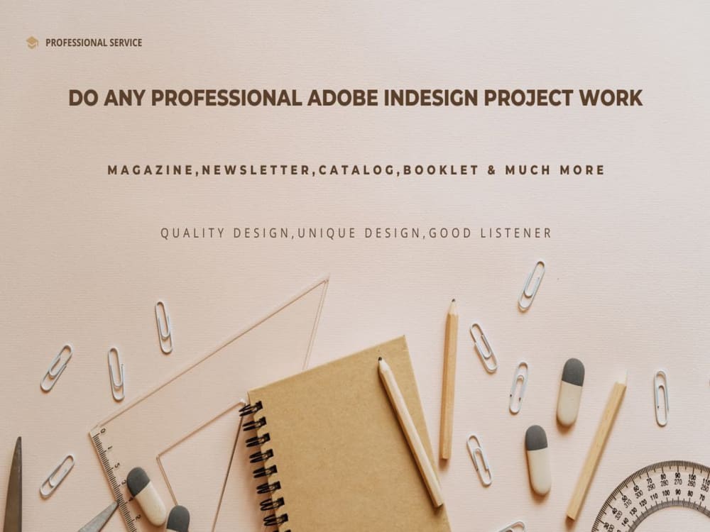Any professional adobe indesign project work | Upwork