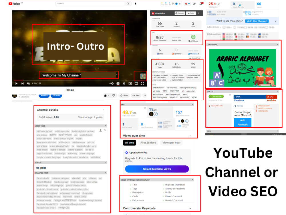 Youtube SEO for your Channel and Videos | Upwork