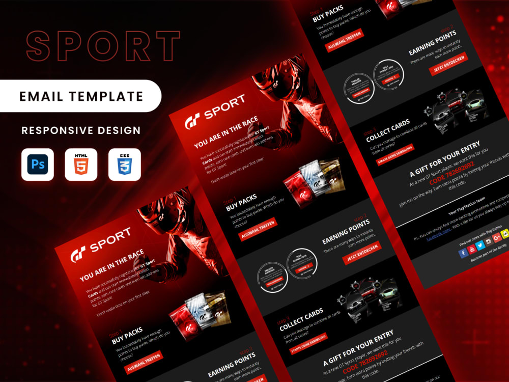 HTML Email template, Litmus tested & mobile-friendly email template ...