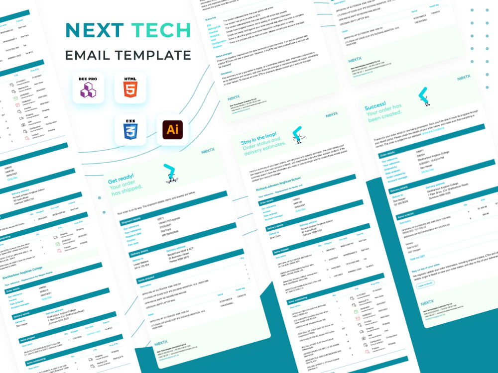 HTML Email template, Litmus tested & mobile-friendly email template ...