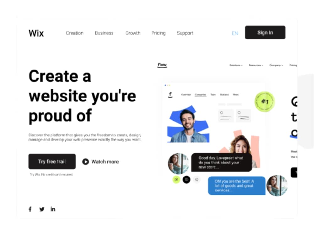 A stunning website on wix, tilda and squarespace | Upwork