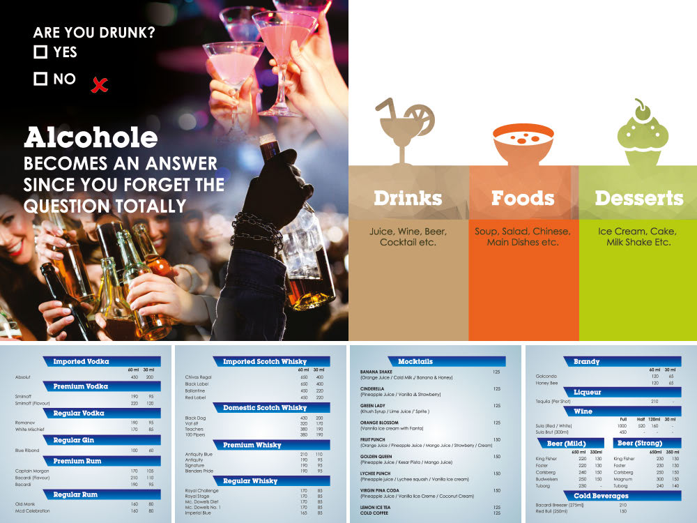 An Unique Menu Card & Take Away design for Hotel, Restaurant & Fine ...